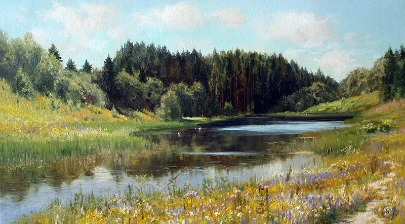 Vladimir Zhdanov, 1959 | Siberian landscape painter | Tutt'Art ...